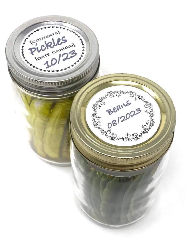 Canning Labels 2 Designs – Kitchen Store at Allen & Petersen