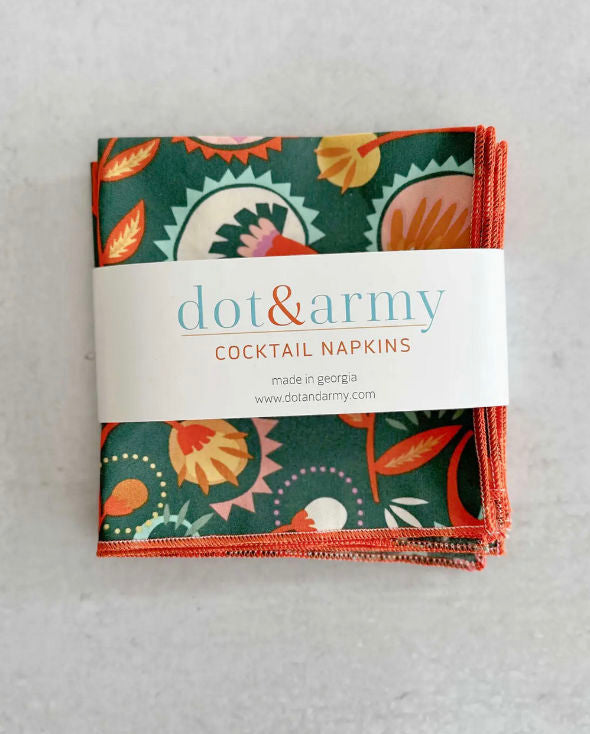 Desert Bloom Cloth Cocktail Napkins 4/set – Kitchen Store at Allen ...