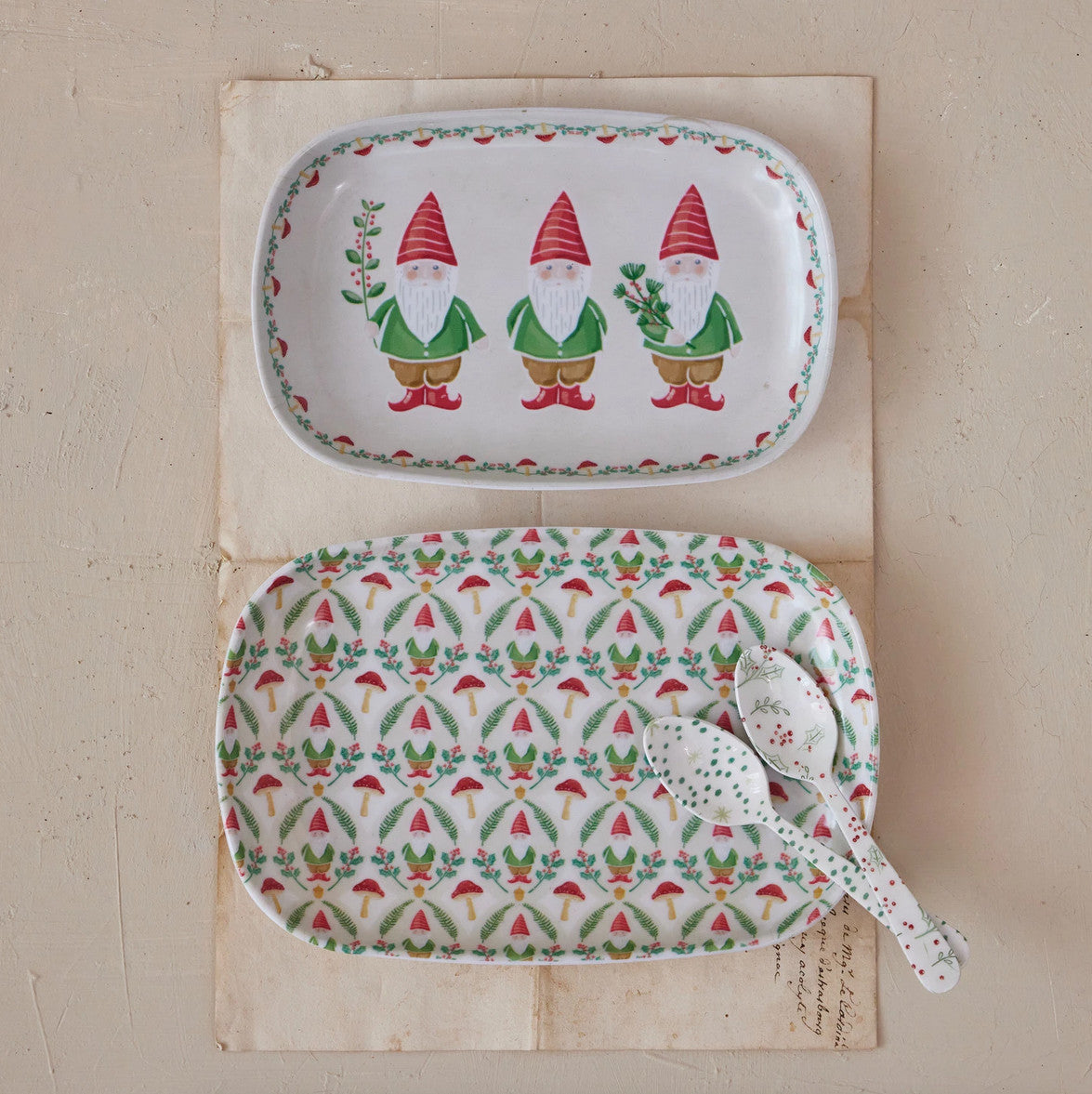 Woodland Holiday Bamboo Fiber Tray, Set of 2 – Kitchen Store at Allen ...