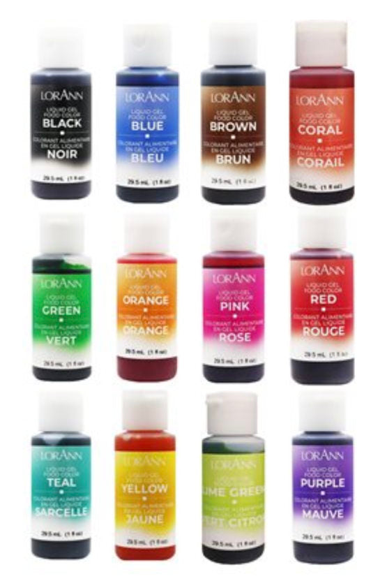 --Liquid Gel Food Coloring, 12 Assortment, 1oz – Kitchen Store at Allen ...